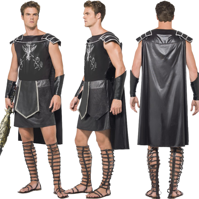 New Roman Centurion Spartacus Ancient Warrior Fancy Dress Costume Mens